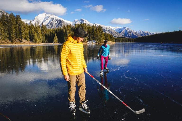 Epic Places for Ice Skating in Banff & Canmore (+Video)
