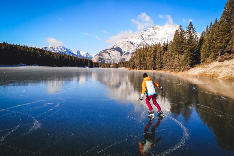 Epic Places for Ice Skating in Banff & Canmore (+Video)