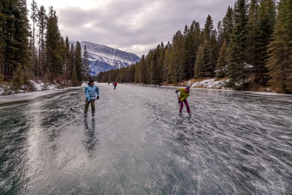 Epic Places for Ice Skating in Banff & Canmore (+Video)